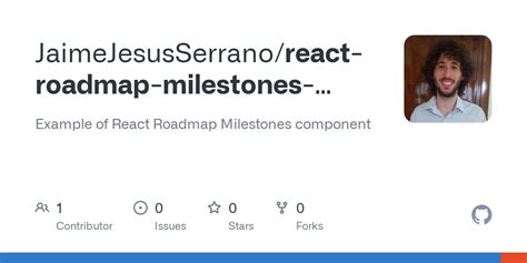 Github Jaimejesusserranoreact Roadmap Milestones Example Example Of