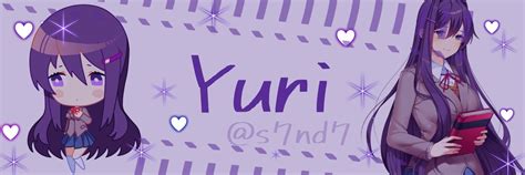 Yuri Ddlc Twitter Bannrr Yuri Literature Club Banner 