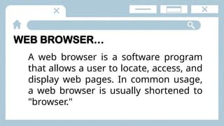 STE DIFFERENT TYPES OF WEB BROWSERS Pptx