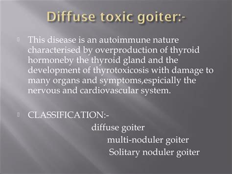 Diffuse Toxic And Endemic Goiter Ppt Thyroid Disorders Endocrine