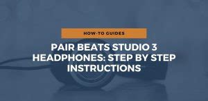 Pair Beats Studio Headphones Step By Step Instructions