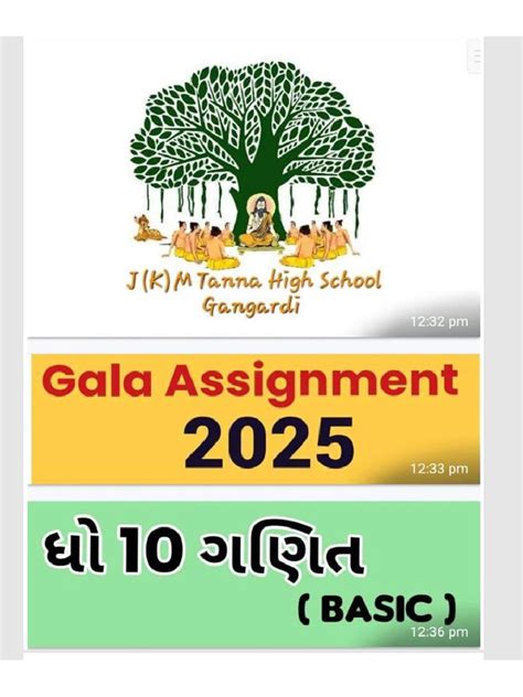 Gala Assi Solution 10 Maths 2023 24 Pdf