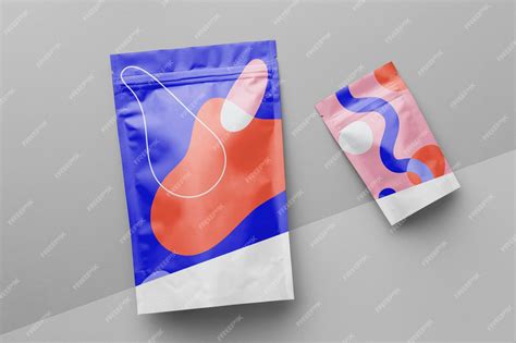 컬러 풀 한 모형 도이 팩의 배치 프리미엄 Psd 파일