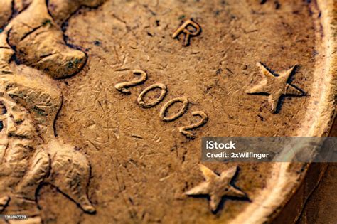 유로 동전의 매크로 샷 시리즈 20 센트의 반대 제조 연도 2002 이탈리아 컨트리 2002년에 대한 스톡 사진 및 기타 이미지