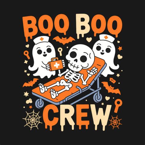 Boo Boo Crew Ghost Doctor Paramedic Emt Nurse Halloween Nurse
