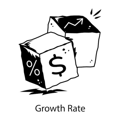 Premium Vector Heres A Glyph Icon Depicting Growth Rate