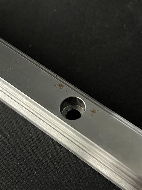is this rust on my linear rail should i be concerned r machinists