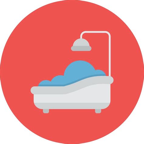 Premium Vector Bathtub Flat Illustration