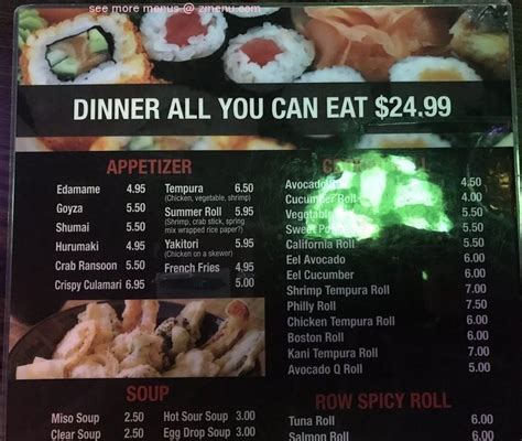 Online Menu Of Sushi Garden Restaurant Mishawaka Indiana 46545 Zmenu