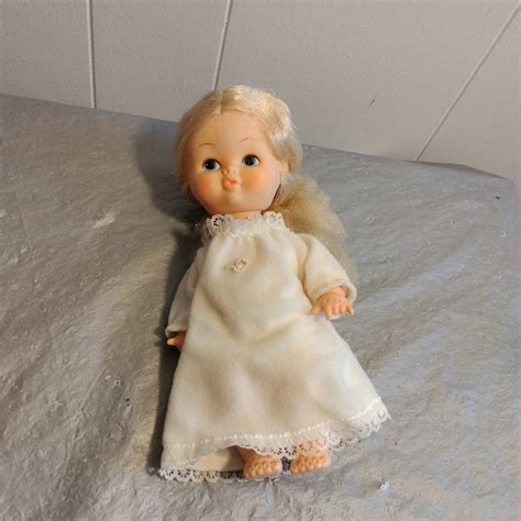 825 Vintage Hong Kong Doll Blue Eyes Blonde Hair Doll Etsy