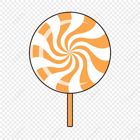 라운드 롤리팝 오렌지 롤리팝 클립 아트 클립 아트플랫회전 Png 일러스트 무료 다운로드 Lovepik