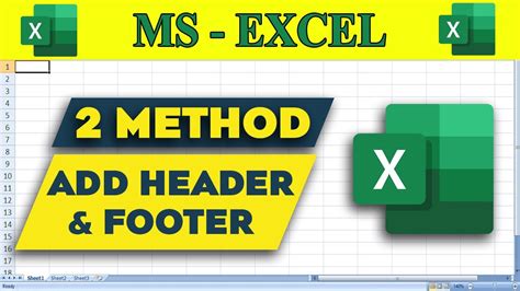 how to insert header and footer in excel ms excel me header and footer