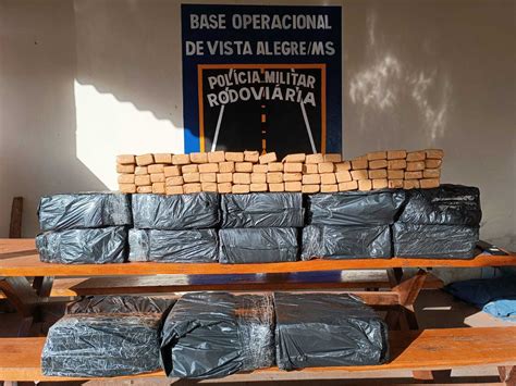 Durante perseguição traficantes são presos 326 kg de maconha na MS