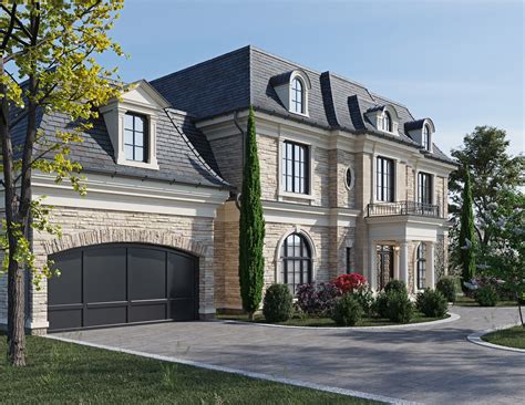 Classic House 3d Model On Behance