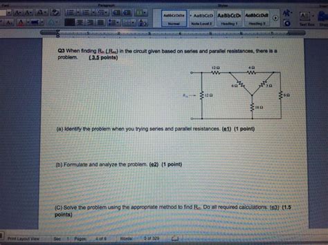 Solved When Finding In The Circuit Given Based On Series Chegg Com