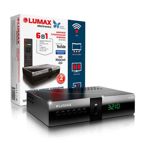 Цифровая ТВ приставка Lumax DV3210HD ресивер с тюнером DVB-T2/C ...