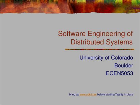 ppt software engineering of distributed systems powerpoint
