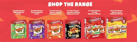 Arnotts Shapes Variety Pack Biscuits 15pack 375 G Au