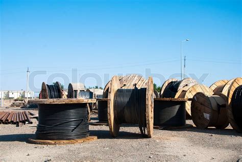 Cable Storage In A Warehouse Stock Image Colourbox