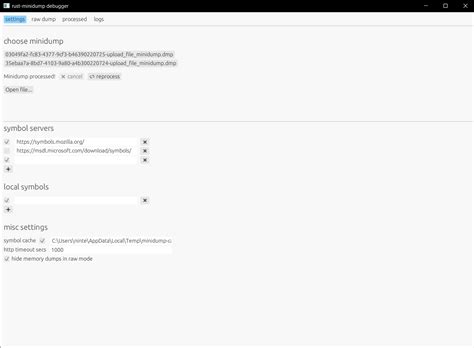 Github Rust Minidumpminidump Debugger An Experimental Gui For Rust