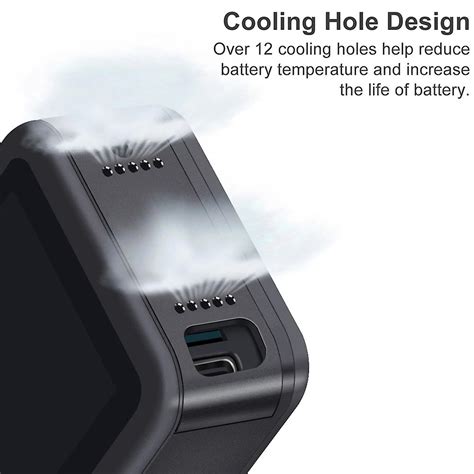 Battery Side Cover For Gopro Hero 11 10 9 Black Removable Battery Door