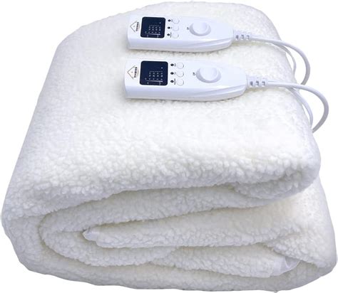Viviendo Dual Control Washable Fitted Electric Heated Blanket 5 Heat