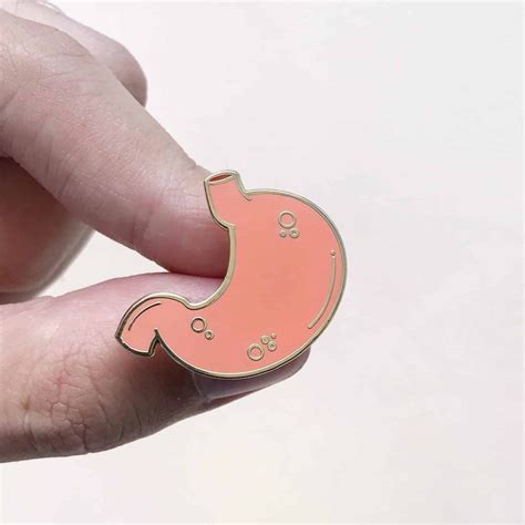 Stomach Enamel Pin Pinskills
