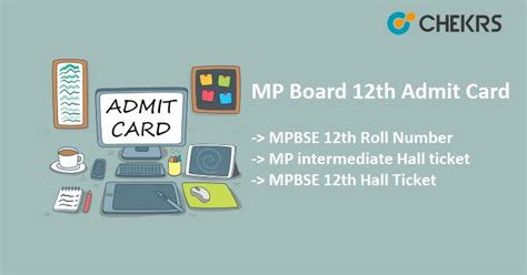 Mp Board 12th Admit Card 2024 Mpbse Intermediate Roll Number Exam