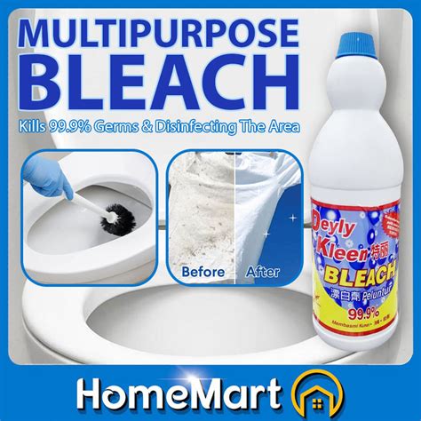 Peluntur Bleach 1l Multipurpose Stains Remover Kills Germs Bleaching