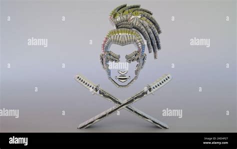 A Highly Reflective 3d Illustration Of An Object Artefact Art Piece