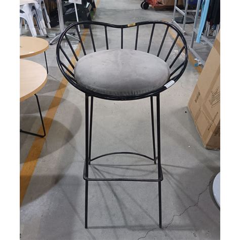 Barstool Chair With Cushion Pad Used Hmr Shop N Bid