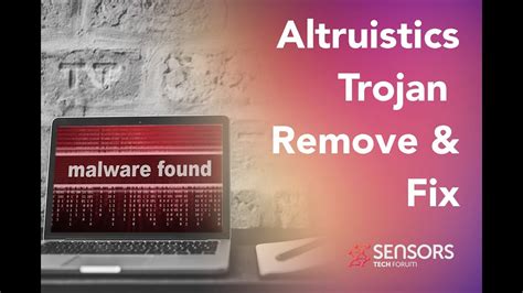 Altruistics Virus Trojan Removal Guide [free] Youtube
