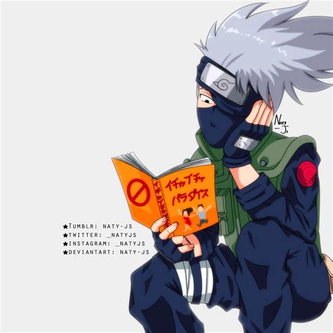 Chibi Kakashi Reading