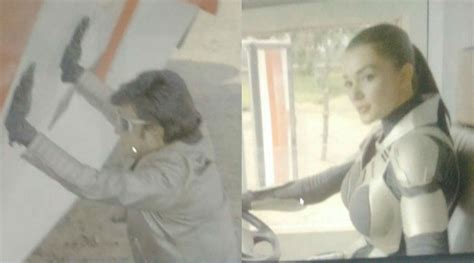 2 0 Stills Leaked Is Amy Jackson Playing A Robot In This Rajinikanth