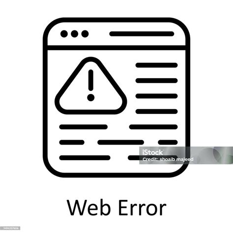 웹 오류 벡터 개요 아이콘 디자인 그림입니다 흰색 배경에 서 및 웹 기호 Eps 10 파일 0명에 대한 스톡 벡터 아트 및 기타 이미지 Istock