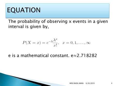 Poisson Distribution PPT