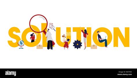 Solution Problem Solving Together Finding Idea For Company Management