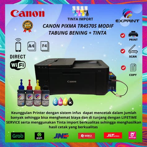 Jual Printer Canon Pixma TR4570s Infus Print Scan Copy Fax Wifi