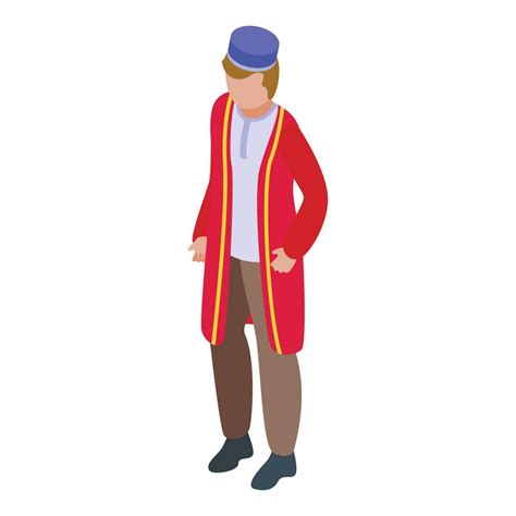 Uzbekistan Man Icon Isometric Vector Architecture Tourism 16161631