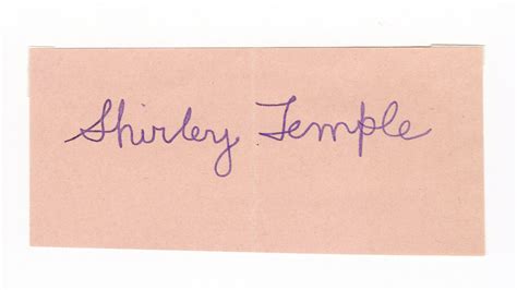 Lot Detail Shirley Temple Vintage Cut Signature Jsa Loa