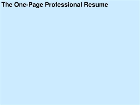 PPT Professional Resume Guide Expert Tips For Crafting A Comprehensive CV PowerPoint