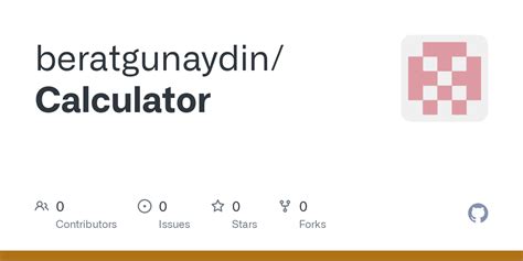 Github Beratgunaydincalculator