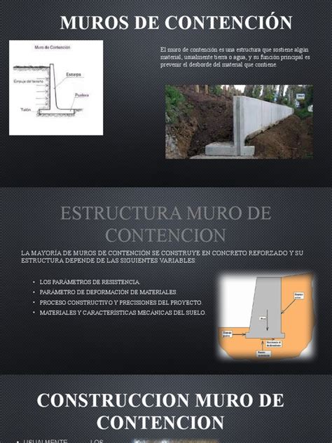 Muros De Contencion Pdf Hormigón Ingeniería Estructural