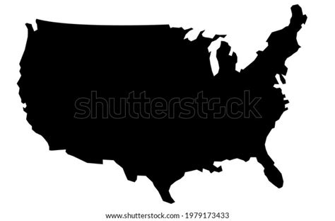 Vector Illustration Usa Map Stock Vector Royalty Free 1979173433