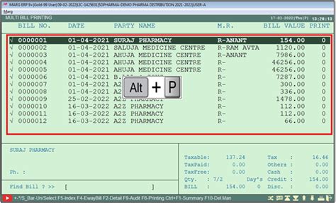 How To Print Multiple Bills In Marg Software