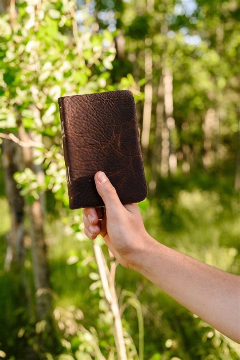 Leather Pocket Notebook Personalize Etsy
