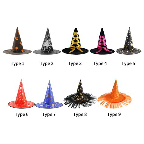 Witch Hat Scary Creepy Wide Brim Pointed Hat T For W5t6 Ebay Australia