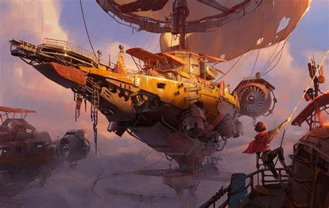 Fallout 4 Prydwen Concept Art By Ray Lederer R Imaginaryairships