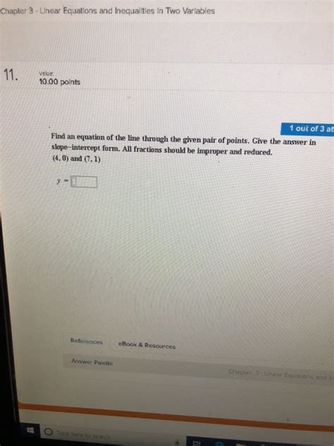 Solved Chapter Linear Equations And Inequalities In Two Chegg