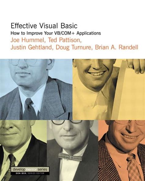effective visual basic how to improve your vb com applications hummel joe pattison ted